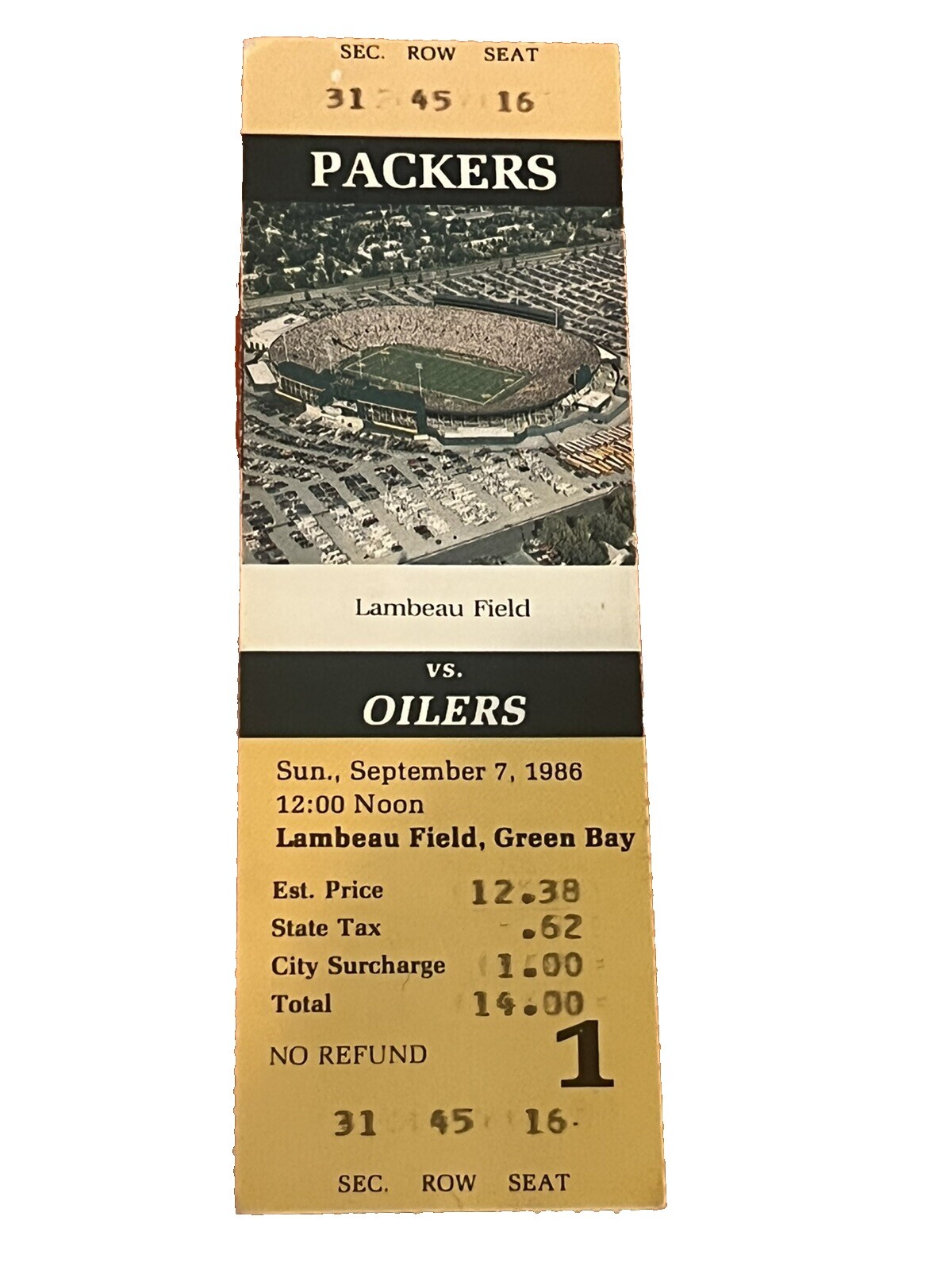 Football Vintage Sports Ticket Stubs for sale | eBay