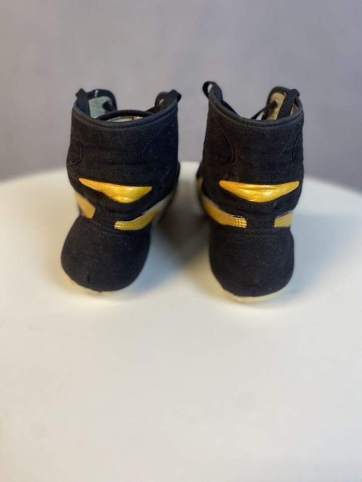 Size 9.5 - OG ASIC Exeo Black & Gold Wrestling Shoes | eBay