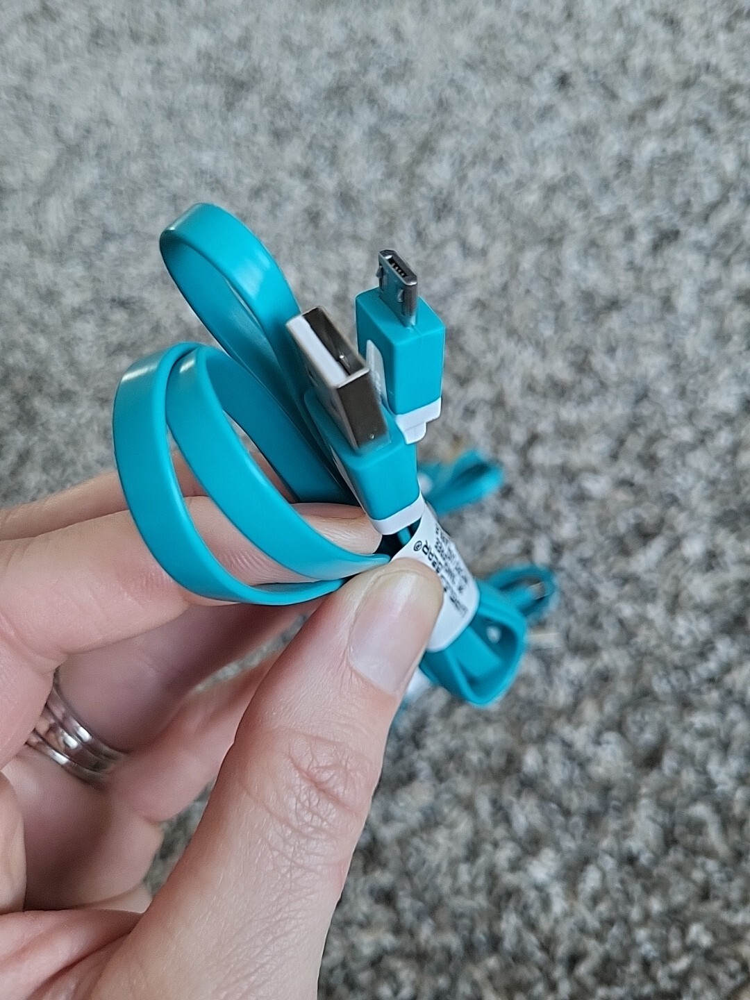 Wireless Gear 3 ft. tangle free micro USB cable. model BL 1435. Set Of ...