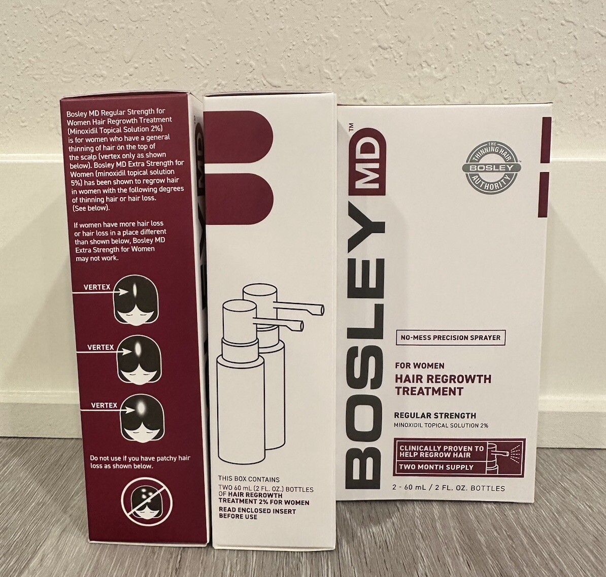 Bosley MD For Women Hair Regrowth Treatment Regular Strength 2oz. 03/24 ...