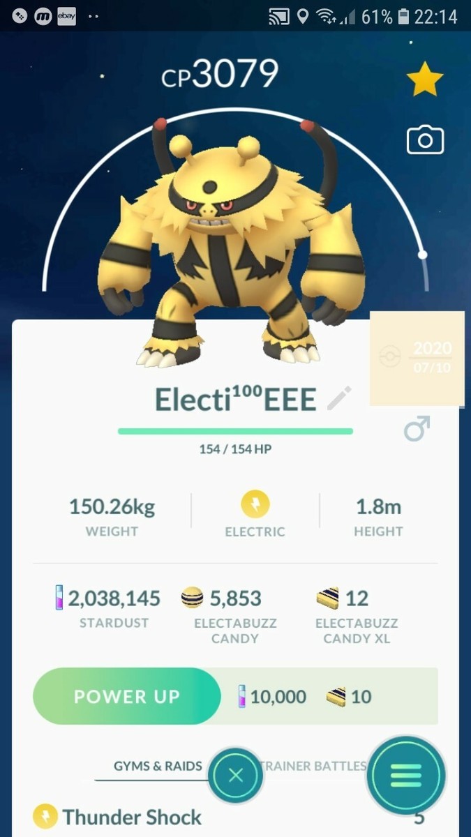 Electivire Moveset Pokemon Scarlet & Violet 6IV Shiny Electivire