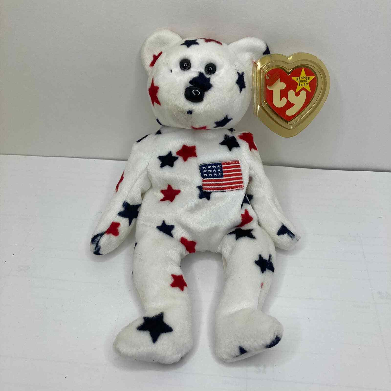 TY Beanie Baby Glory the Star Bear Stuffed Animal Toy 1998 Plush ...