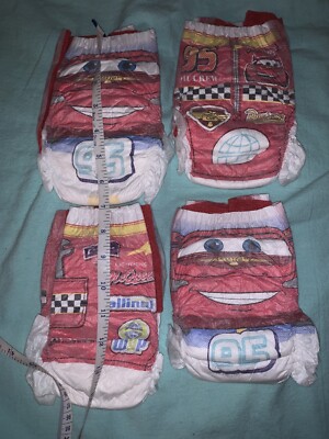 Vintage Huggies Pull Ups Large Disney cars collector 32-40 pounds 3T 4T ...