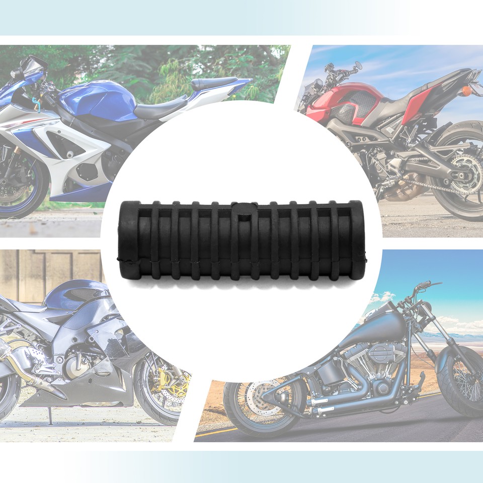 TWO Rubber Nonslip Footrest Pedal Foot Peg Cover Shell Motorcycle ...