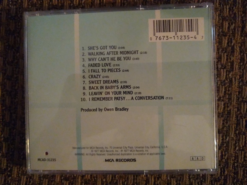 I Remember Patsy Loretta Lynn CD 1977 MCAD 31235 10 Tracks OOP Free ...