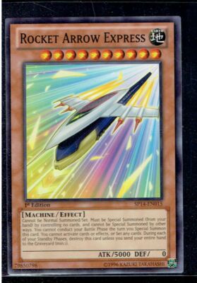 1x Yu-Gi-Oh Star Pack 2014 1st Edition SINGLE Card - Rocket Arrow ...