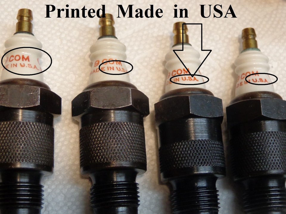 ( 1 ) ‘NOS’ Champion 9 COM. Spark Plugs.....Circa 1940’s.....Made in ...