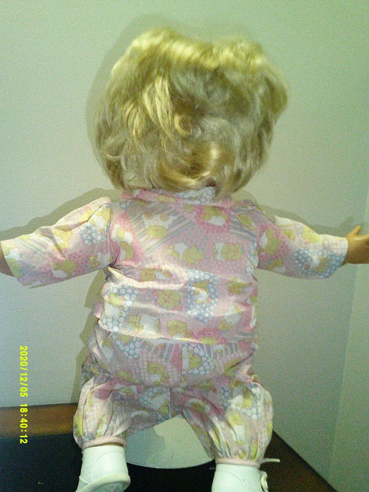 Max Zapf Creations Baby Born Doll Blonde Hair Blue Eyes 20" 1992 Clean ...