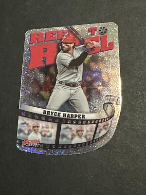 2023 Bowmans Best Bryce Harper Reel to Reel Mini-Diamond Refractor ...