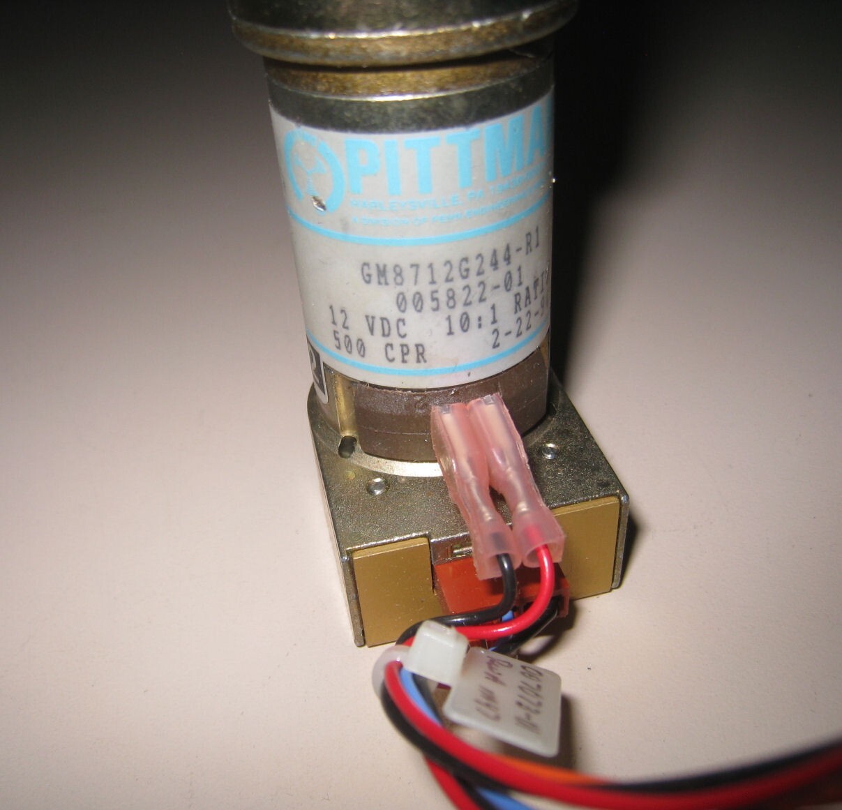 Pittman Gear Motor 12 VDC 10:1 GM8712G244-R1 500 CPR Encoder MELCO ...