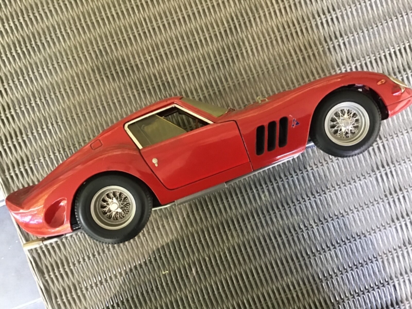 FERRARI 1960, s 250 GTO 1/12 SCALE METAL MODEL DECADES OLD PATINA ...