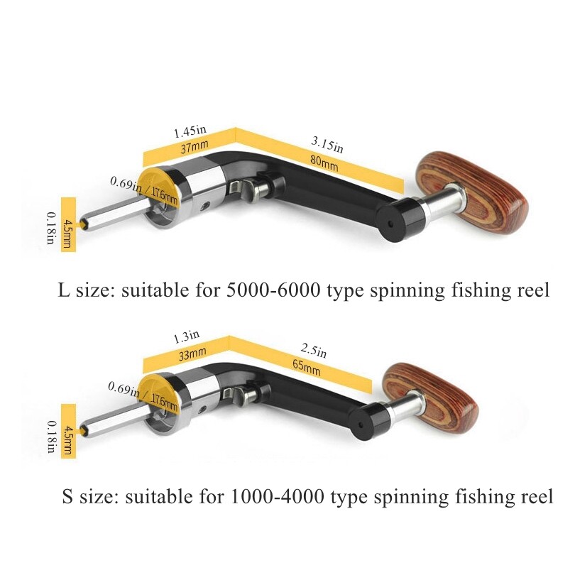 Replacement Fishing Spinning Reel Handle Replacement for 1000-6000 ...