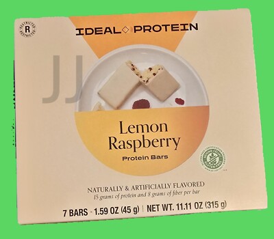 Ideal Protein Lemon Raspberry Protein Bars - 7 packets | eBay
