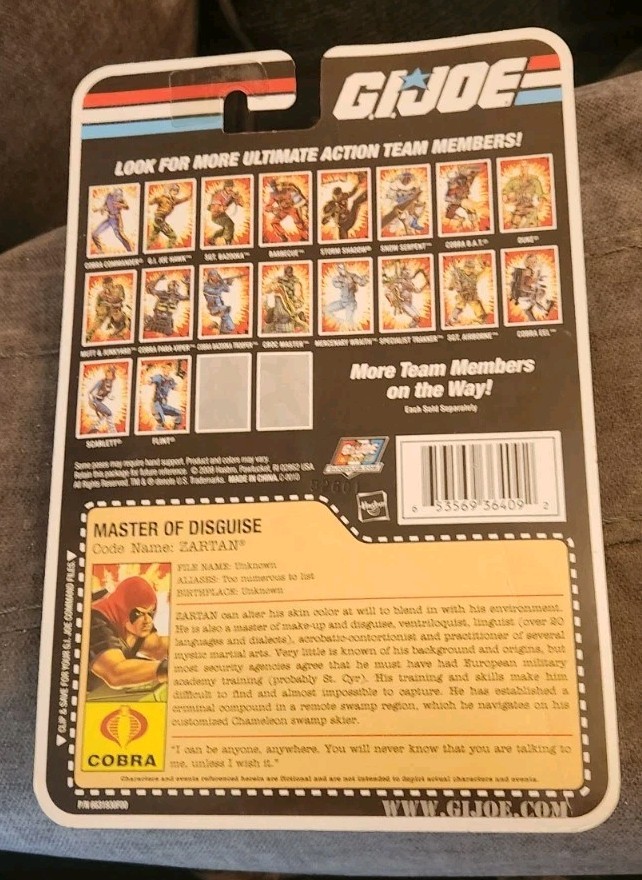 GI Joe 25th Anniversary, Comic Series, Zartan (Master of Disguise) w ...