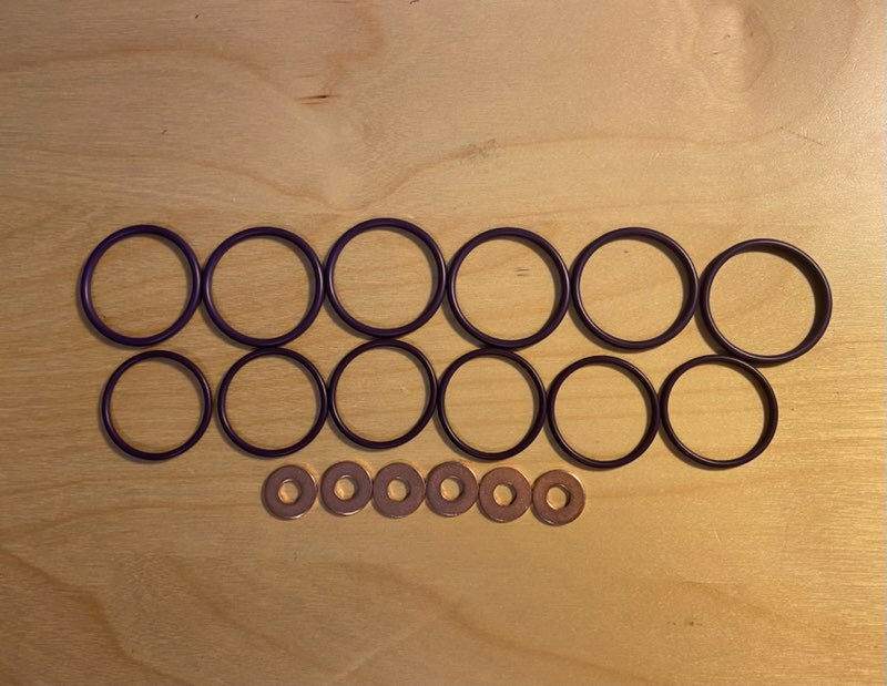 O-Ring for Volvo D12 Injector Kit Set of 6 (External) | eBay