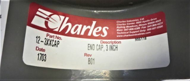 Charles Industries, Ltd. 12-3XXCAP *End Cap for 3" Riser (BOX OF 50) | eBay