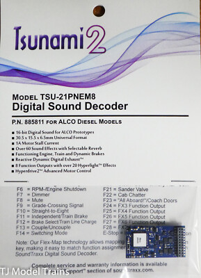 Tsunami2/ Soundtraxx #885811 Model TSU-21PNEM8 Digital Sound Decoder ...