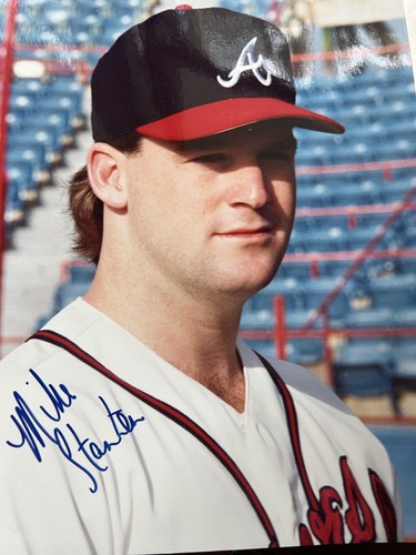 MIKE STANTON ATLANTA BRAVES MLB SIGNED 8 X 10 COLOR PHOTO | eBay