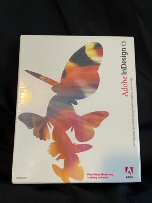 ADOBE INDESIGN CS PROFESSIONAL LAYOUT & DESIGN VIDEO TRAINING UNOPENED ...