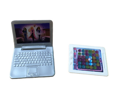 2pcs Doll Notebook Tablet Laptop For Barbie Accessories | eBay