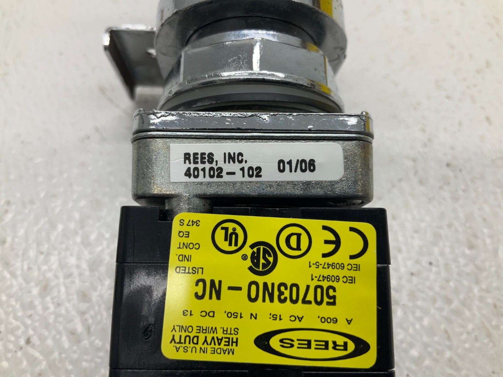 Rees 50703NO-NC Red Palm Push Pull Button Unit 50702 B NC 40102-102 (TSC) | eBay