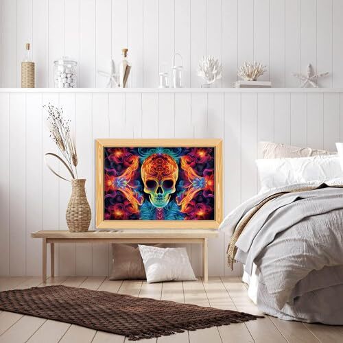 Skull Diamond Painting Kits for Adults, Skeleton Diamond Art Kits for ...