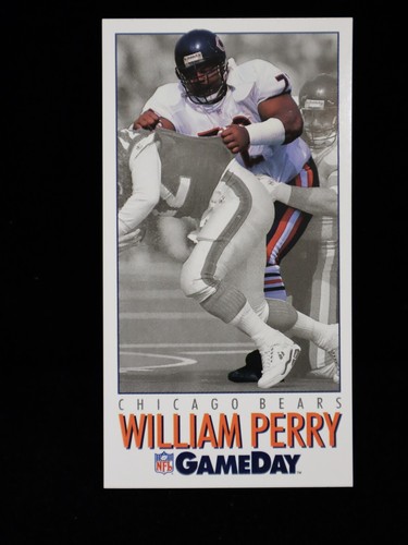 1992 William Perry Chicago Bears GameDay Card #283 | eBay