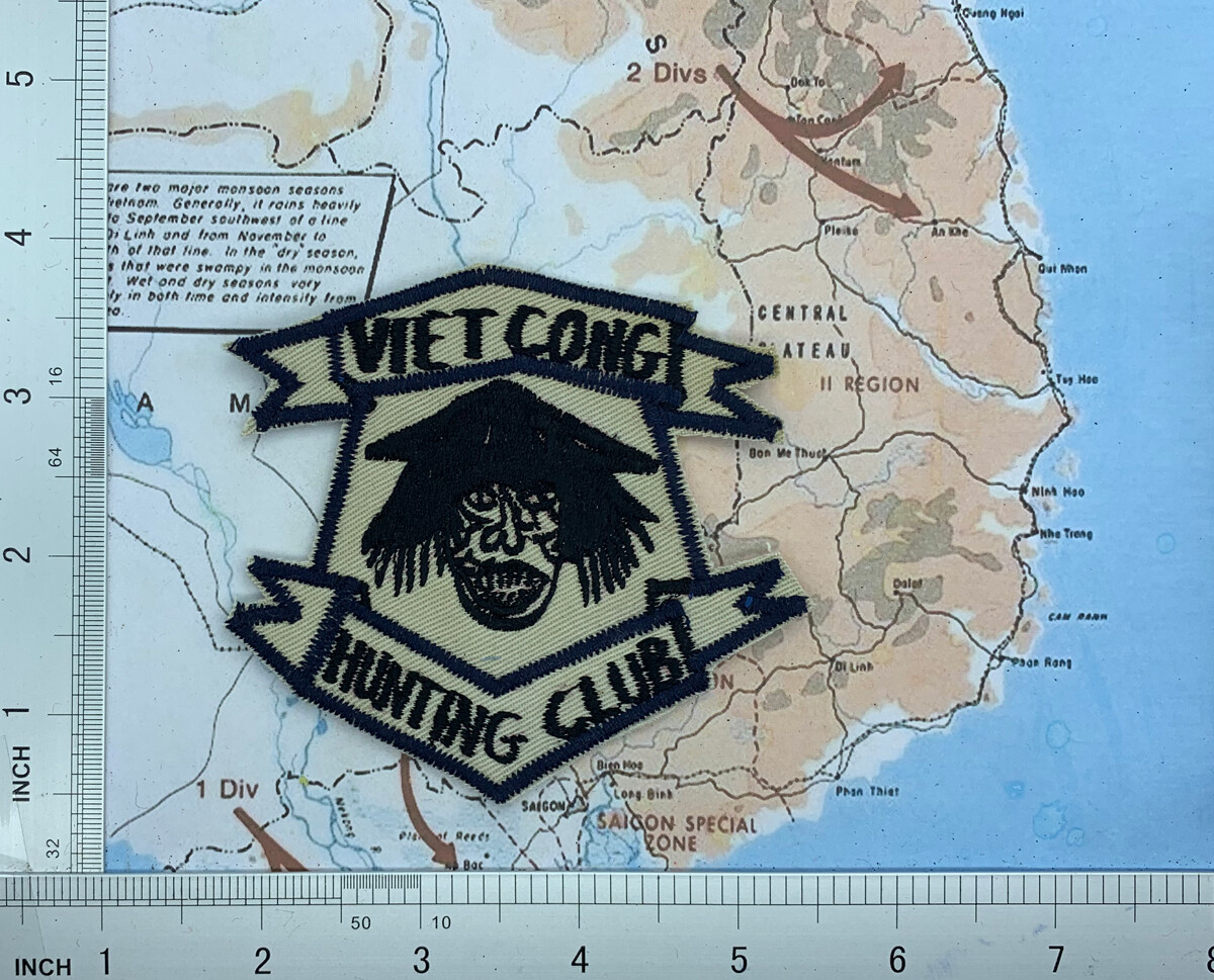PATCH , VIET CONG HUNTING CLUB USAF PATCH , SPECTRE GUNSHIP PATCH ...