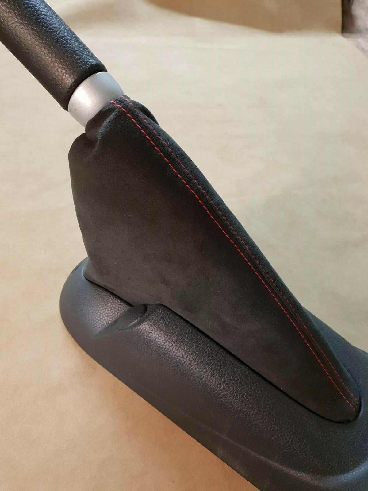 mini r50 r53 r52 alcantara hand brake gaiter coloured stitching cooper ...