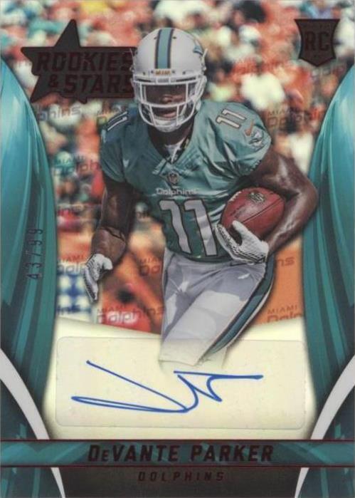 2015 Panini Rookies & Stars - Rookie Signatures Devante Parker #RS-DV ...