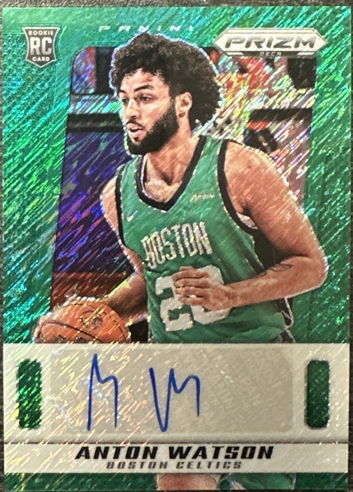 2024-25 Panini Prizm Deca - Signatures Anton Watson #PDS-66 Green ...