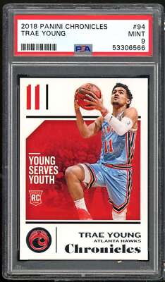 Trae Young Rookie Card 2018-19 Panini Chronicles #94 PSA 9 | eBay