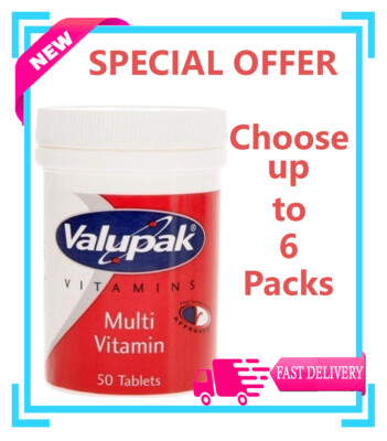 Choose up to 300 ValuPak Multi Vitamin 50 Tablets 3 or 6 Packs | eBay UK