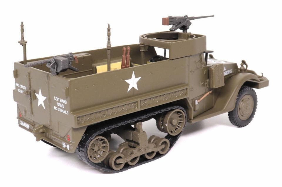 Militaria Diecast 1:43 US Army M3 Half-Track with M2HB Machine Gun ...
