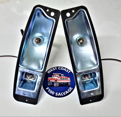 FORD F100 TAIL LIGHT METAL BACKING PAIR L+R FOR TUB 67-72 | eBay Australia