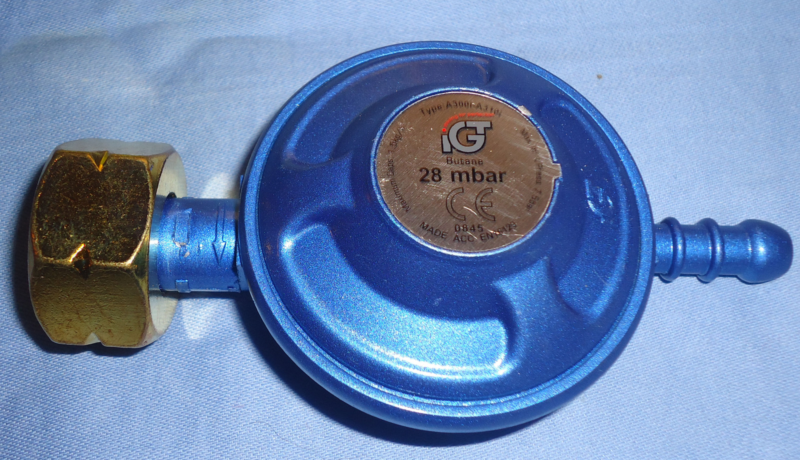 IGT Butane Gas Regulator With Pressure Gauge Fits CALOR 4.5kg Dumpy 5y ...