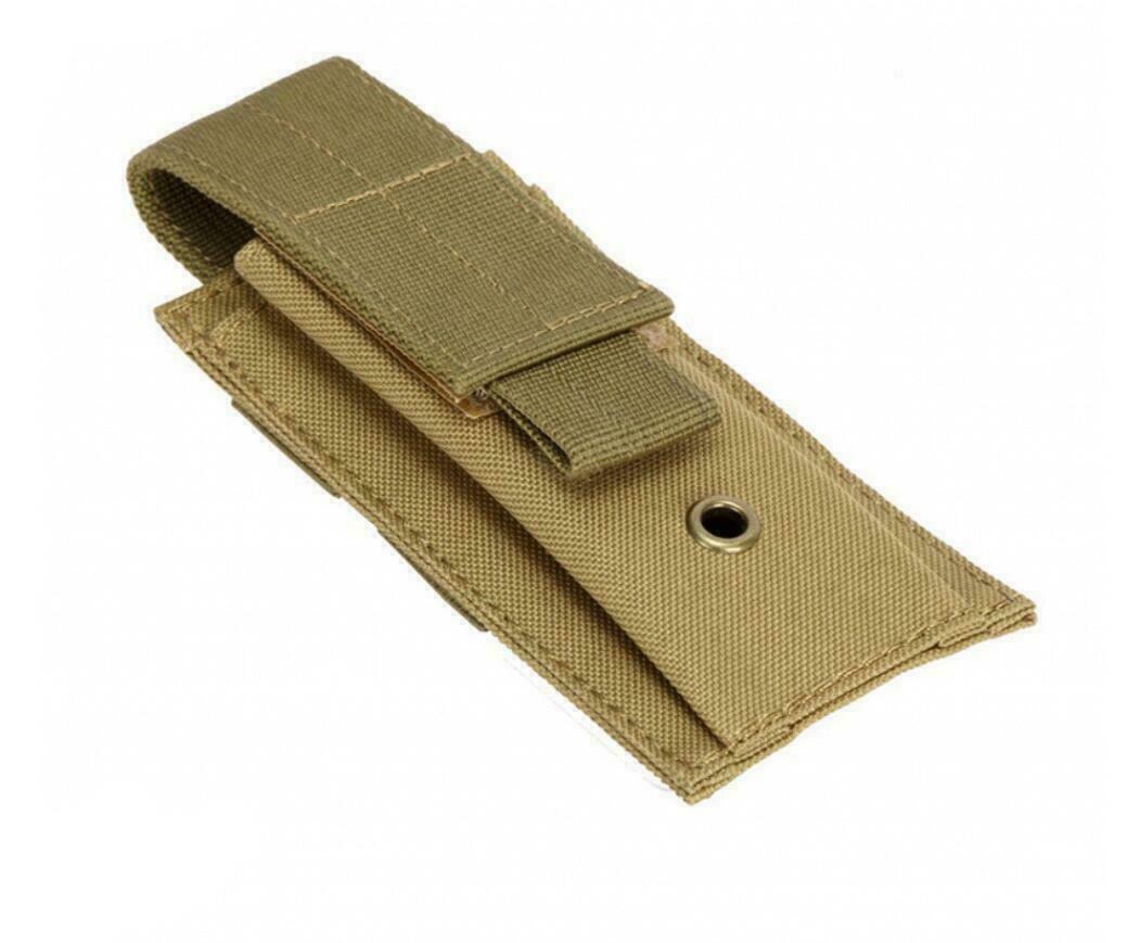 Tactical MOLLE 9mm Magazine Pouch Single/Double Stack Pistol Mag Bag ...