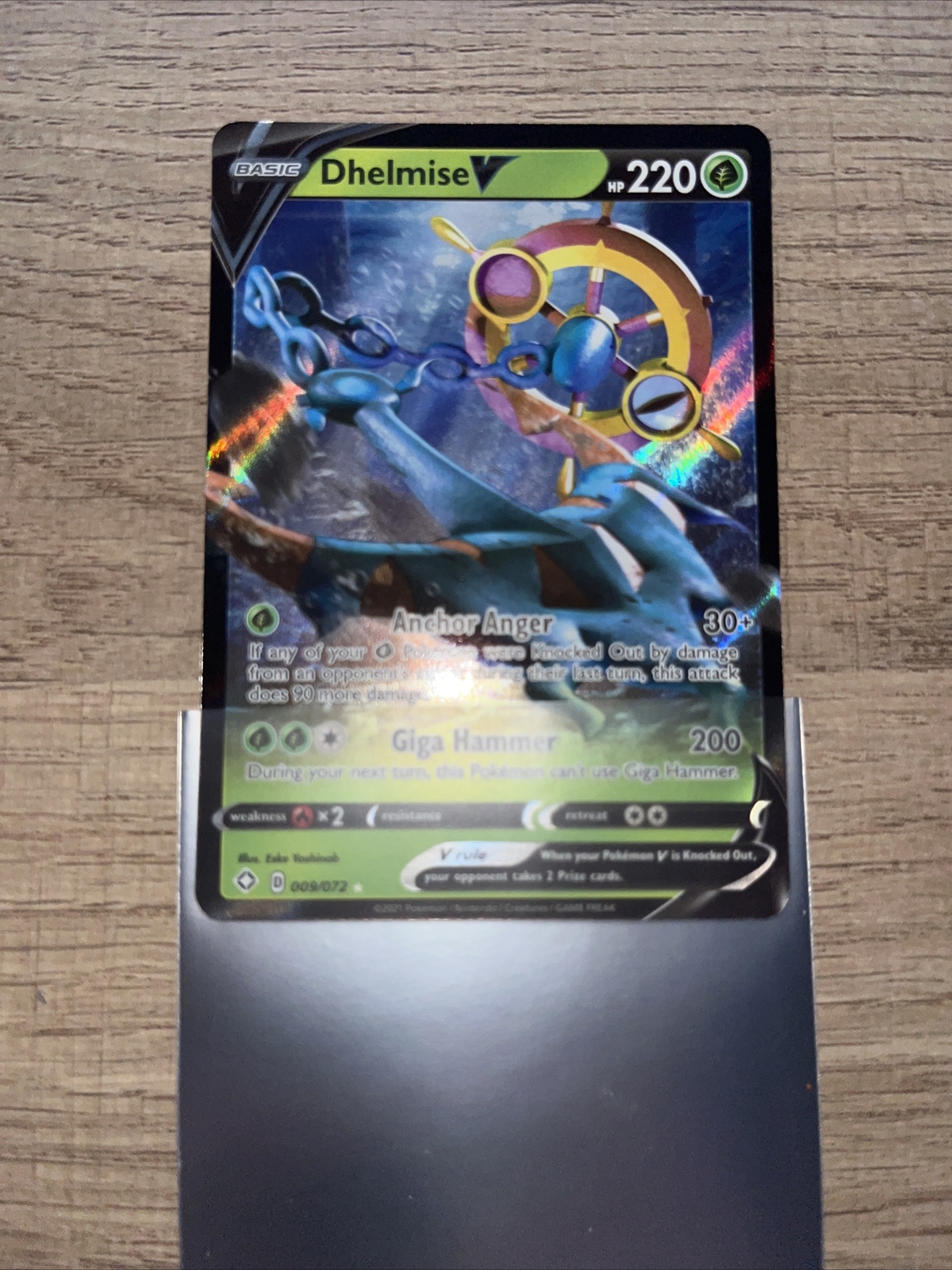 Pokémon TCG Dhelmise V Shining Fates 009/072 Holo Ultra Rare | eBay
