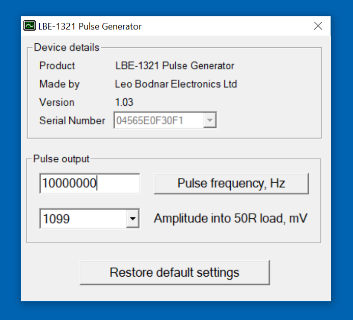 Leo Bodnar Fast Risetime Variable Frequency Pulser LBE-1322 | eBay