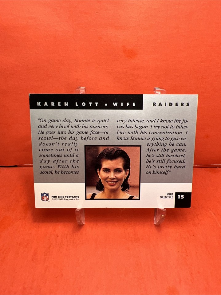 1992 Pro Line Portraits Spirit Wives Karen Lott #15 EX🦄 | eBay