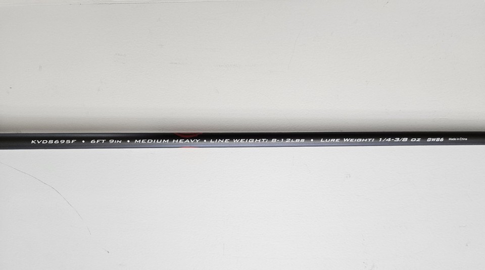 Quantum Team KVD 6'-9" Medium Heavy Spinning Rod, One Piece | eBay