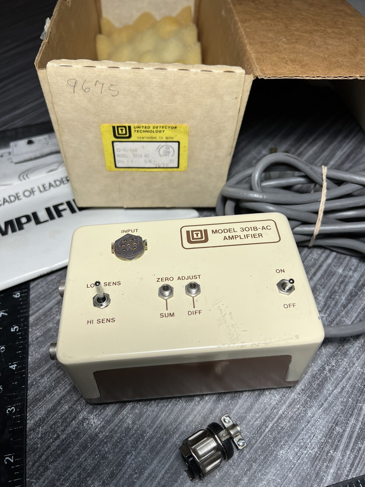 UDT INSTRUMENTS Model 301-B-AC AMPLIFIER 301BAC, Original Box | eBay