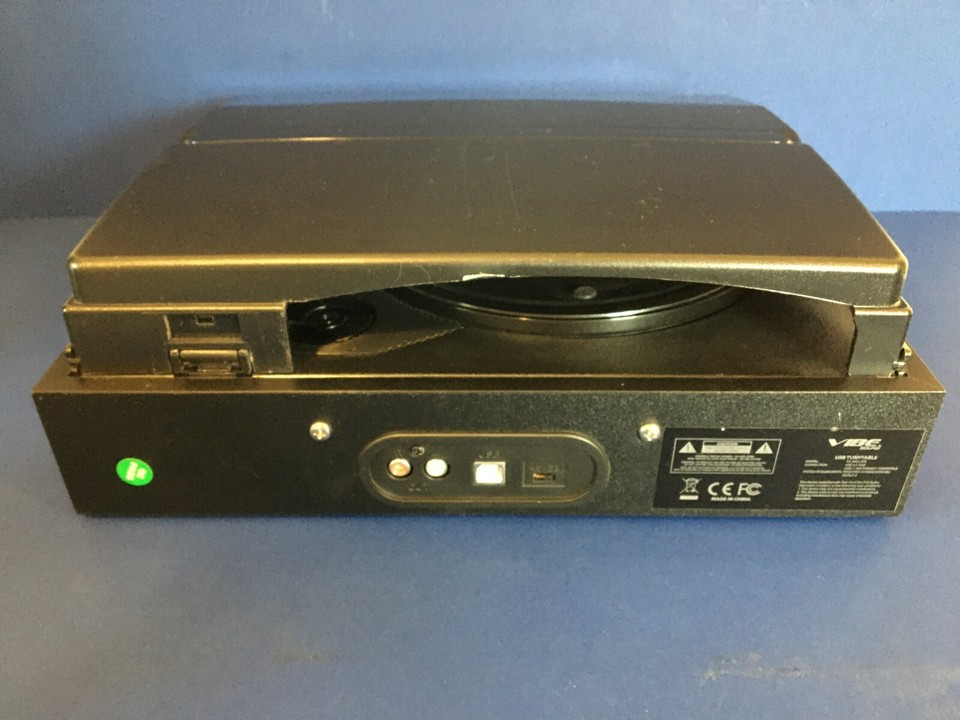 EXCELLENT Record Player w Built-In Speaker ~VIBE SOUND~ USB Turntable ...