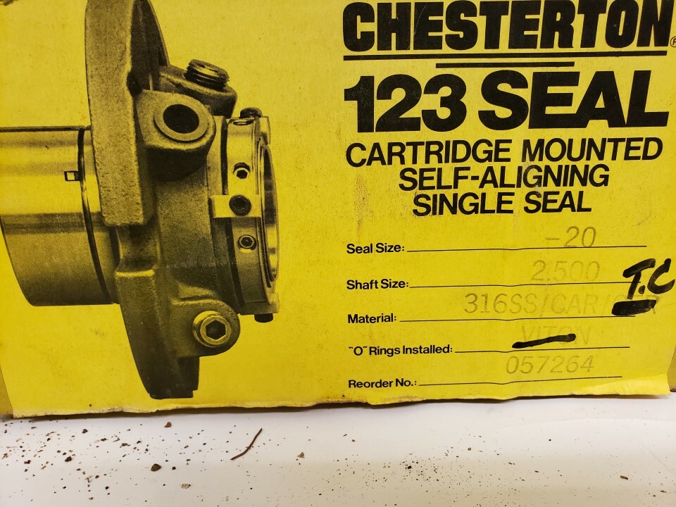 Chesterton Model: 123-20 057264 Cartridge Mounted Self-Aligning Single ...