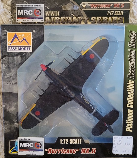 MRC 1/72 Easy Model Hurricane MKII 87 Sqn Squadron LDR 37245 for sale ...
