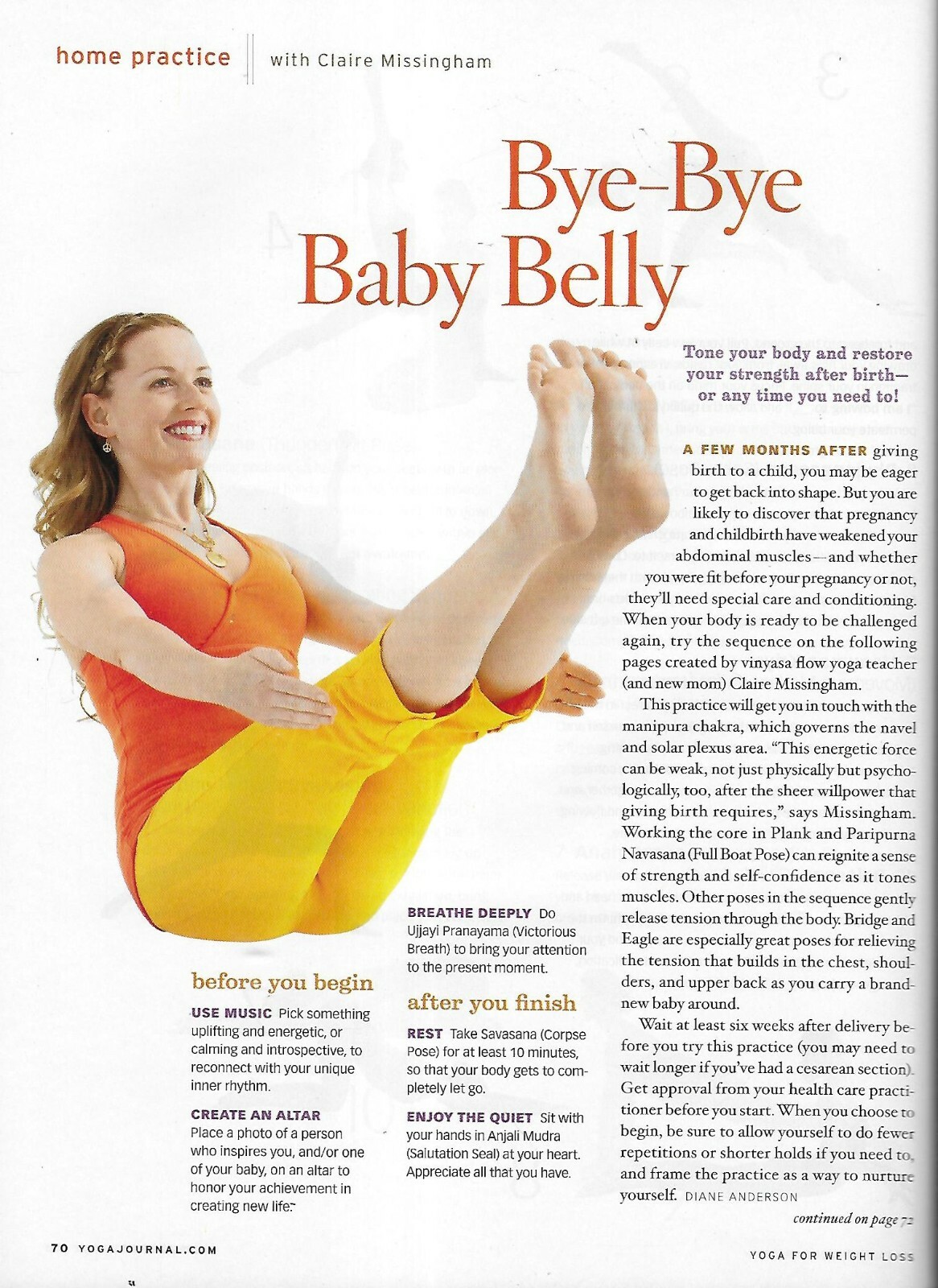 Yoga For Weight Loss Magazine Practice Lasting Changes Recipes ...