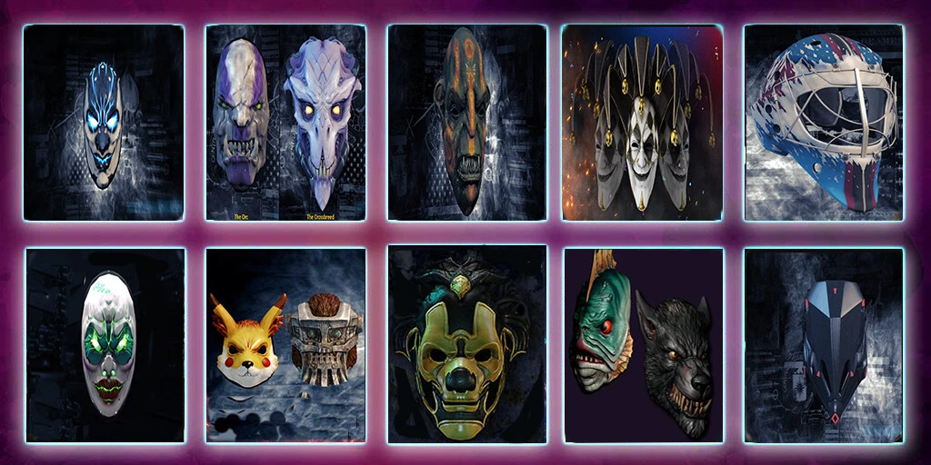 Payday 2 Masks