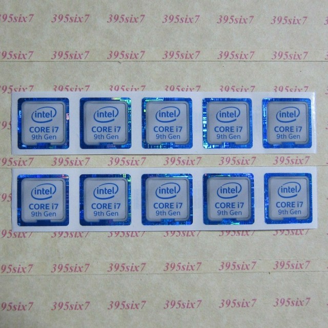 intel Core i5 8th Gen Sticker - 10 PCS | eBay