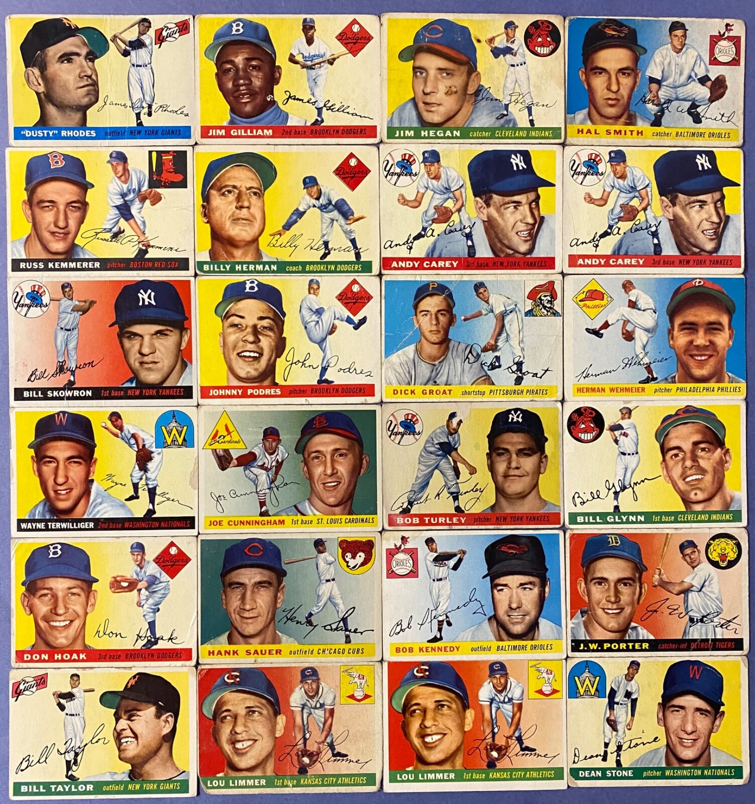 1955 Topps Baseball Card Lot—PR-GD—High #’s—86 Different—LOT of 115 | eBay
