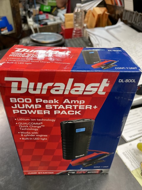 Duralast 12v Dl-800l 800 Peak Amp Jump Starter Power Pack for sale ...